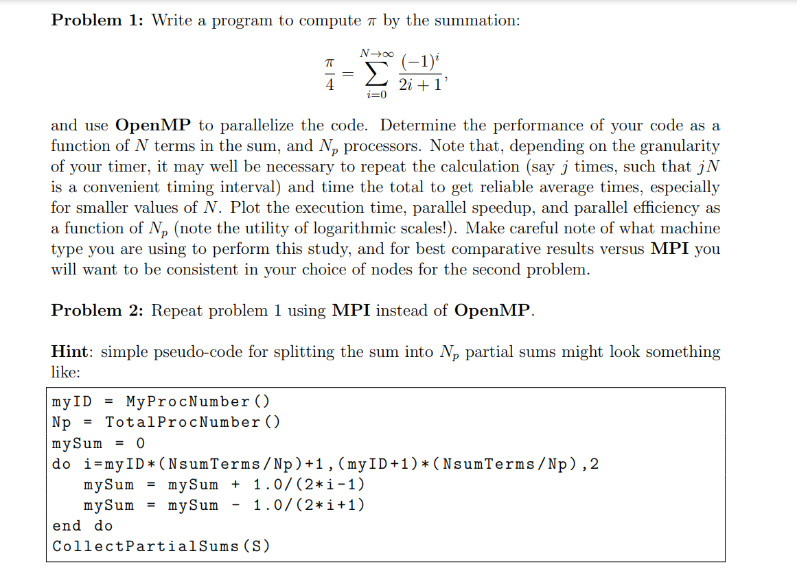 Solved Problem 1: Write a program (in C language) ﻿to | Chegg.com
