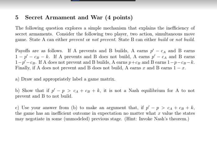 Solved The following question explores a simple mechanism | Chegg.com