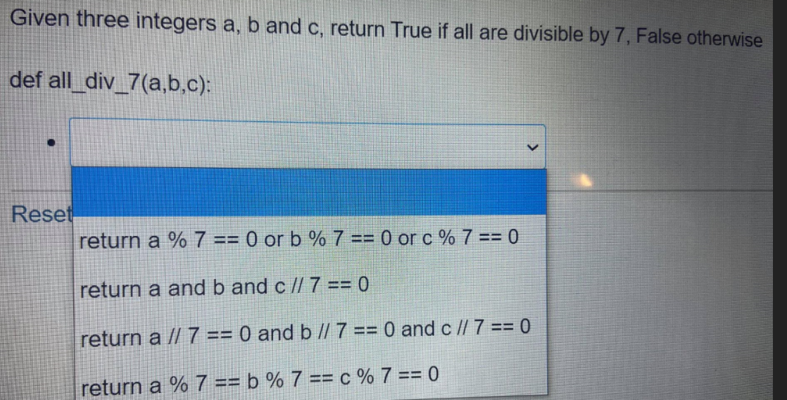 Solved Given three integers a, b and c, return True if all | Chegg.com