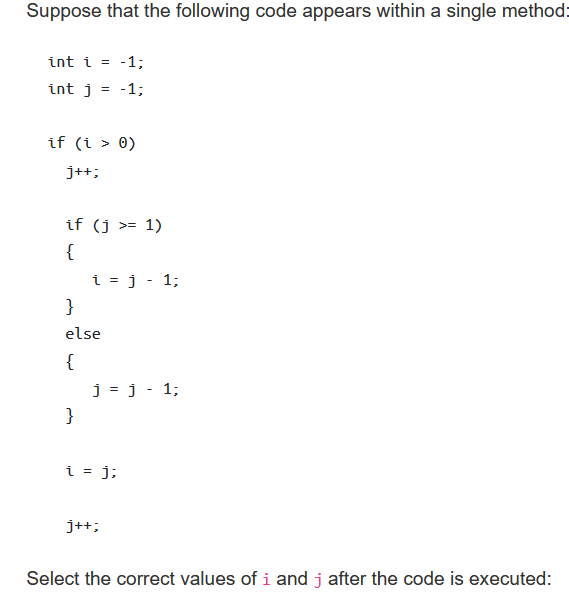 Solved Suppose that the following code appears within a | Chegg.com