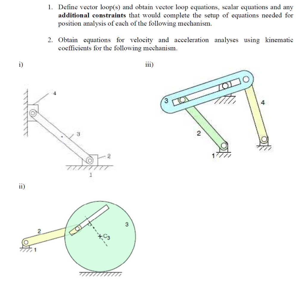 1. Define vector loop(s) and obtain vector loop | Chegg.com