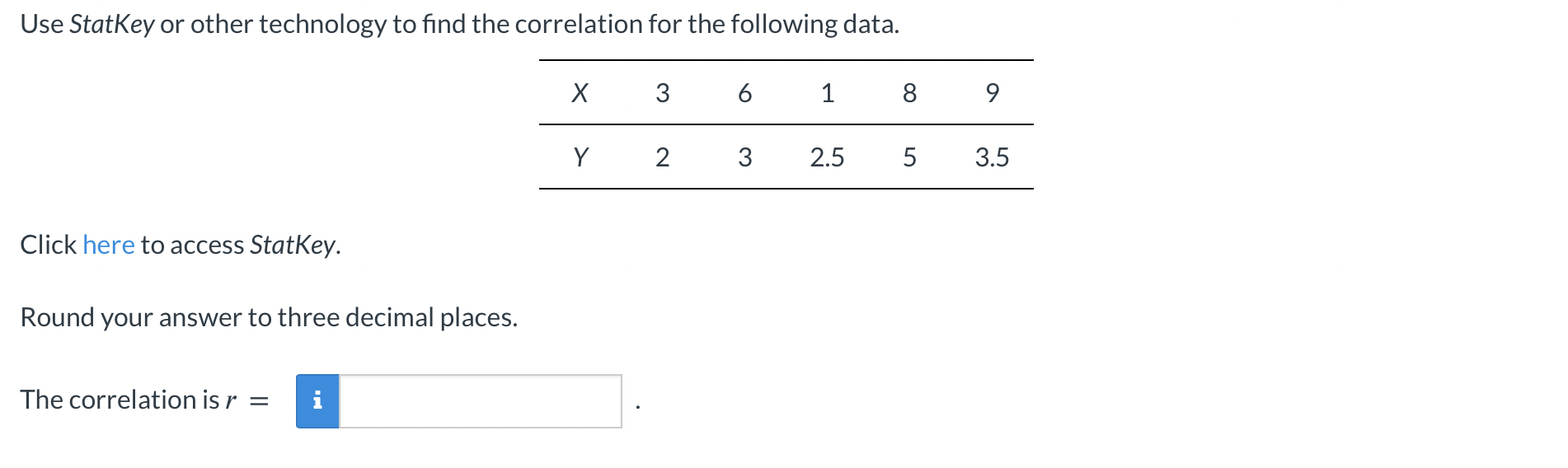 Solved Click here to access StatKey. Round your answer to | Chegg.com
