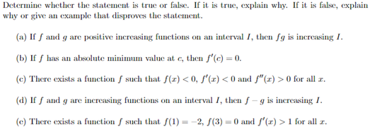 Solved Determine whether the statement is true or false. If | Chegg.com
