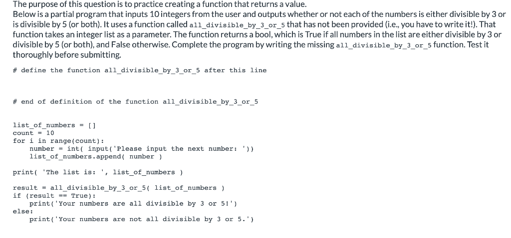 Solved The purpose of this question is to practice creating | Chegg.com