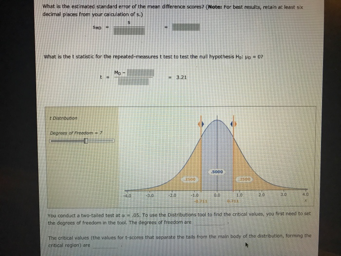 Solved What Is The Estimated Standard Error Of The Mean Chegg