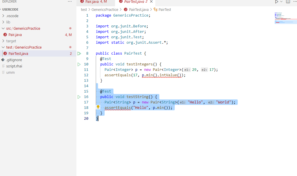 Solved \r\nsrc \\( > \\) GenericsPractice \\( | Chegg.com