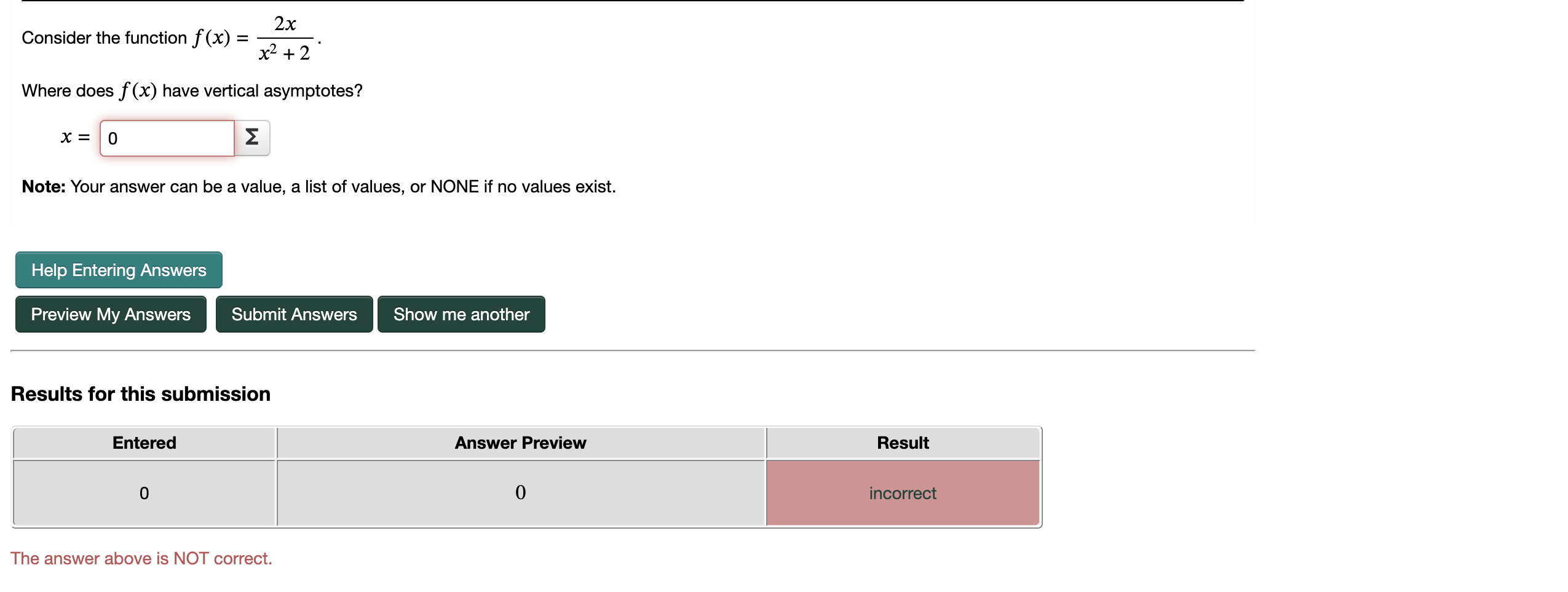 Solved Consider the function f(x)=x2+22x Where does f(x) | Chegg.com