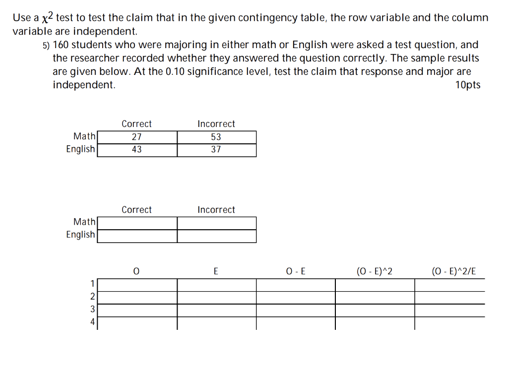 Solved Use a x2 test to test the claim that in the given | Chegg.com