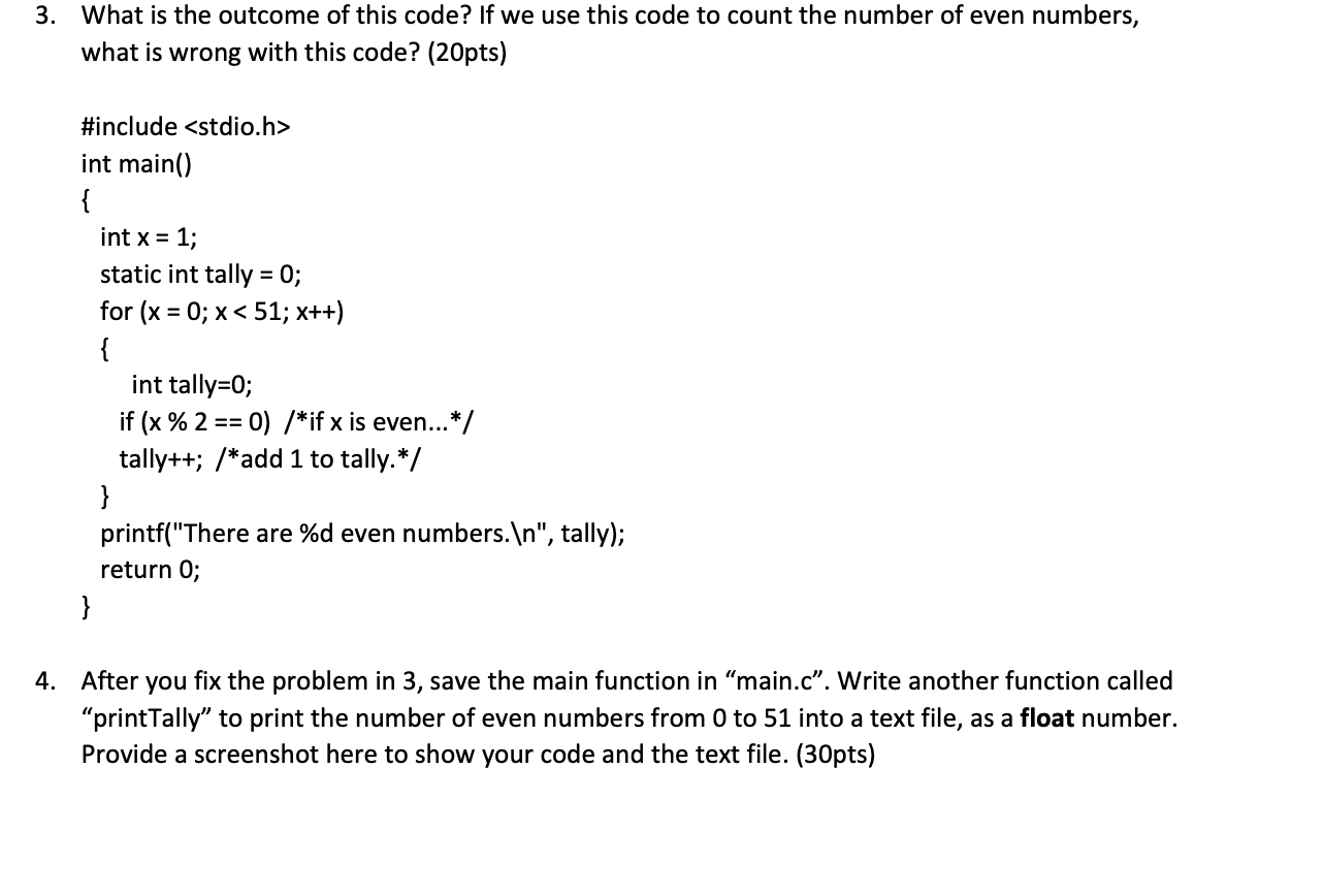 Solved 3. What is the outcome of this code? If we use this | Chegg.com