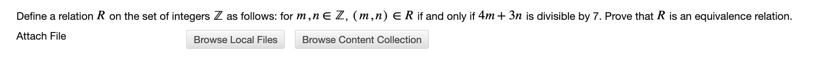 Solved Define a relation R on the set of integers Z as | Chegg.com
