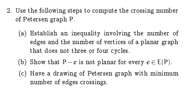 Solved 2. Use the following steps to compute the crossing | Chegg.com