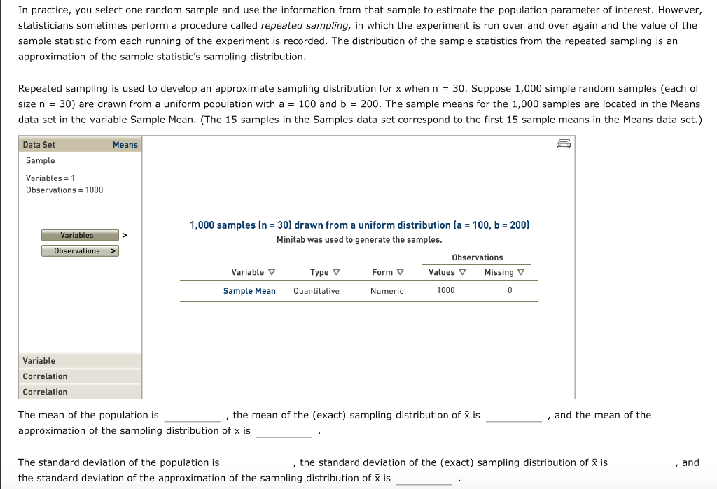 Solved The population of interest is all the points on the | Chegg.com