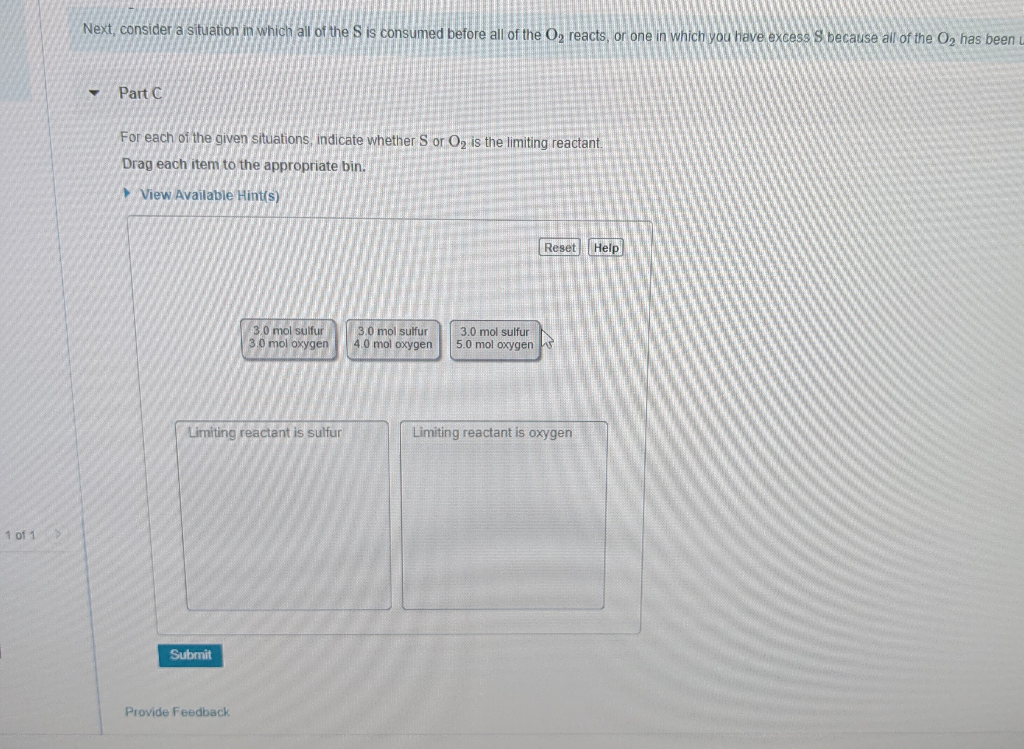 Solved Elemental SS reacts with O2O2 to form SO3SO3 | Chegg.com