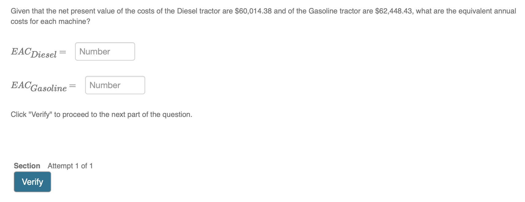 Solved Consider the following two tractors a company can | Chegg.com