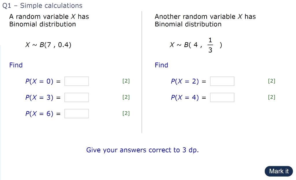 Solved Q1 Simple calculations A random variable X has | Chegg.com