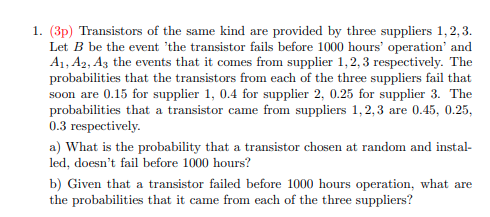 Solved Transistors of the same kind are provided by three | Chegg.com