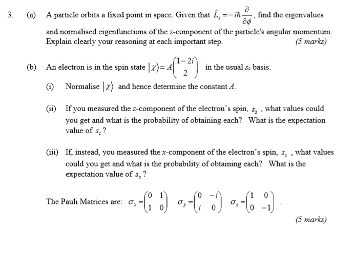 Solved 3. (a) A particle orbits a fixed point in space. | Chegg.com