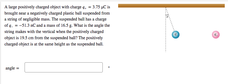 Solved A large positively charged object with charge 2+ = | Chegg.com