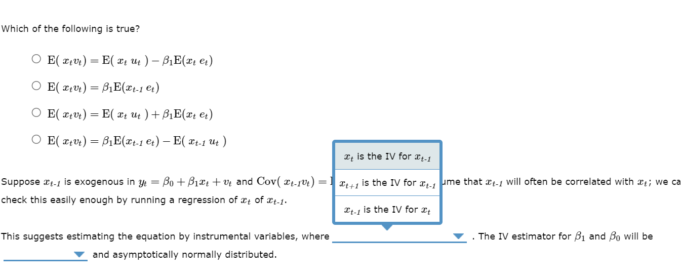 Solved 9. Applying 2 SLS to time series equations Consider | Chegg.com