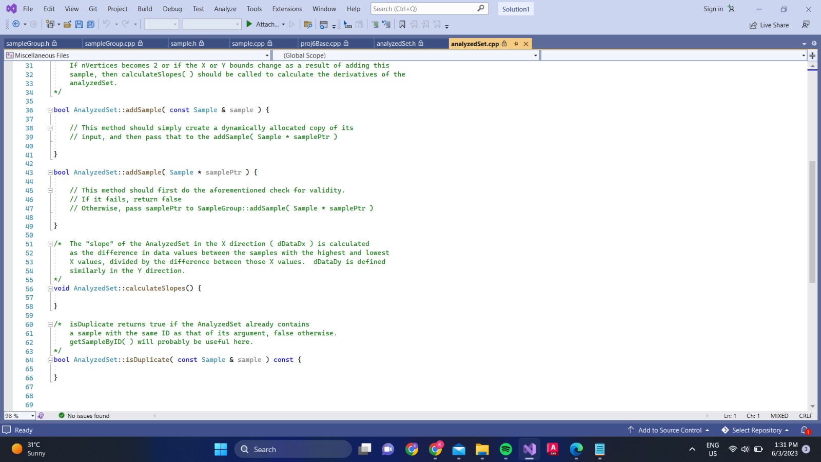 c++Hi! Can you please help me write proj6Base.cpp | Chegg.com