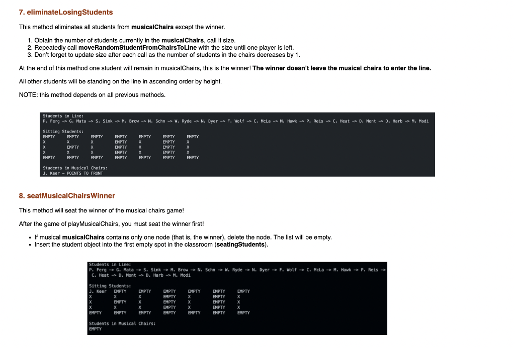 Solved Hello, I need help on the following four methods: | Chegg.com