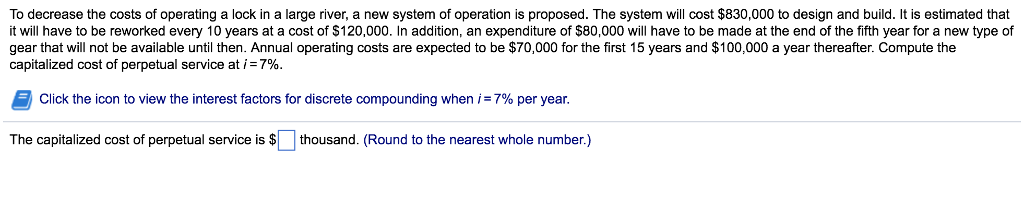 Solved To decrease the costs of operating a lock in a large | Chegg.com
