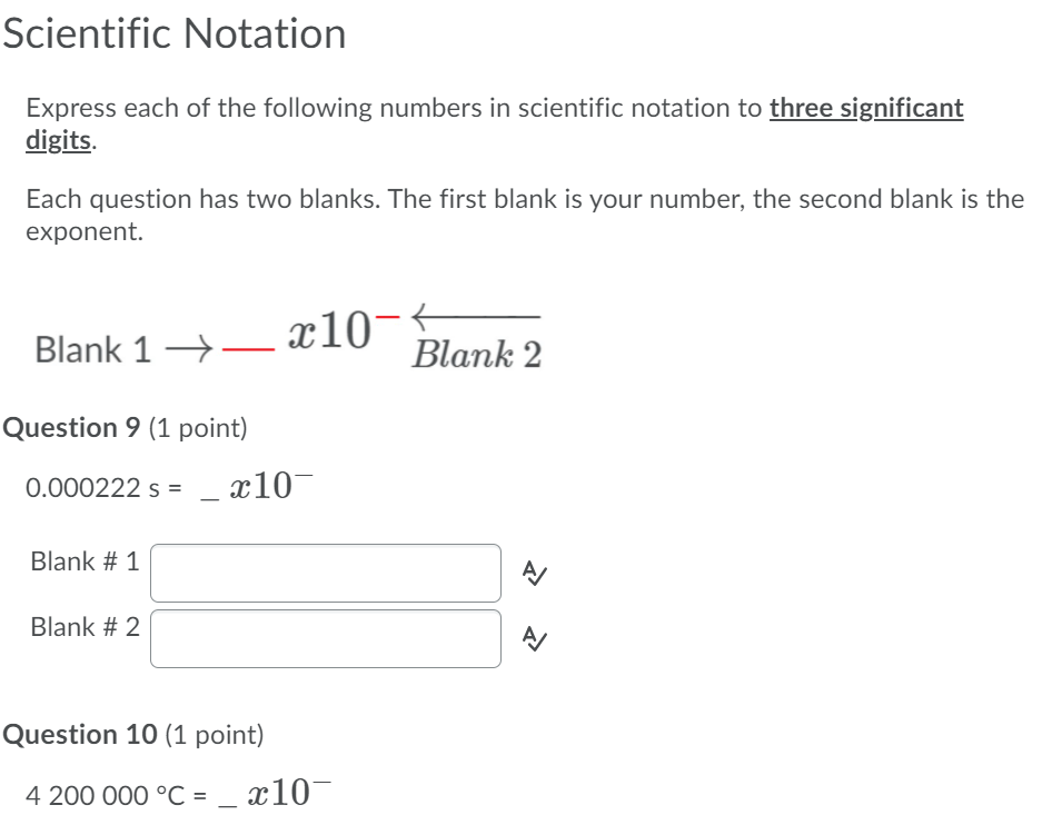 Solved Scientific Notation Express each of the following | Chegg.com