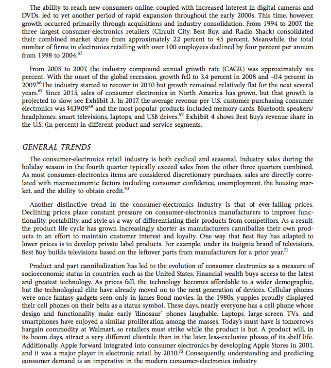 Solved Describe the competitive position of Best Buy | Chegg.com