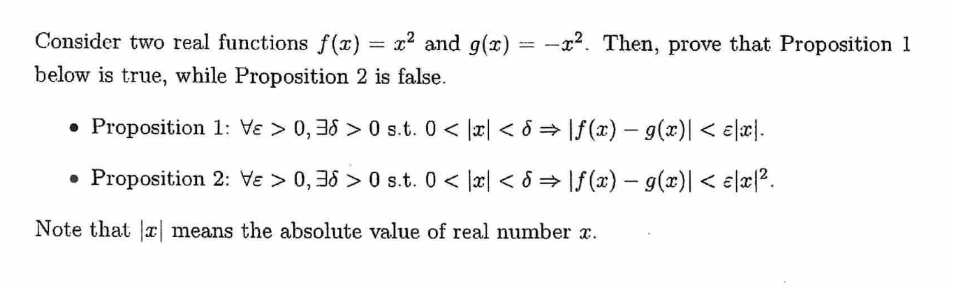Solved Consider two real functions \\( f(x)=x^{2} \\) and | Chegg.com