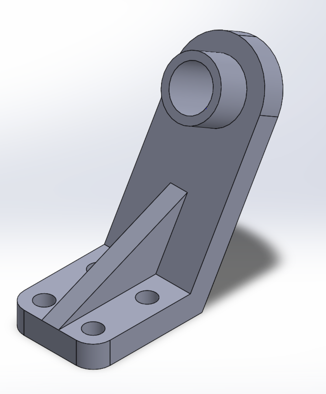 Solved Develop a SolidWorks Drawing from the provided Part | Chegg.com