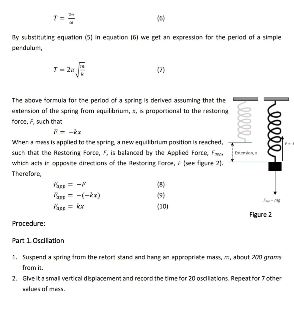 Solved EXP. 4THE SPIRAL SPRING Aim: To investigate simple | Chegg.com