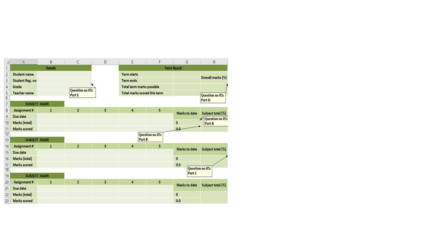 Solved Design the following student assignment grading | Chegg.com