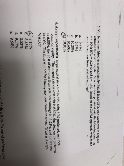 Solved 5. You have been hired as a consultant by Feludi | Chegg.com