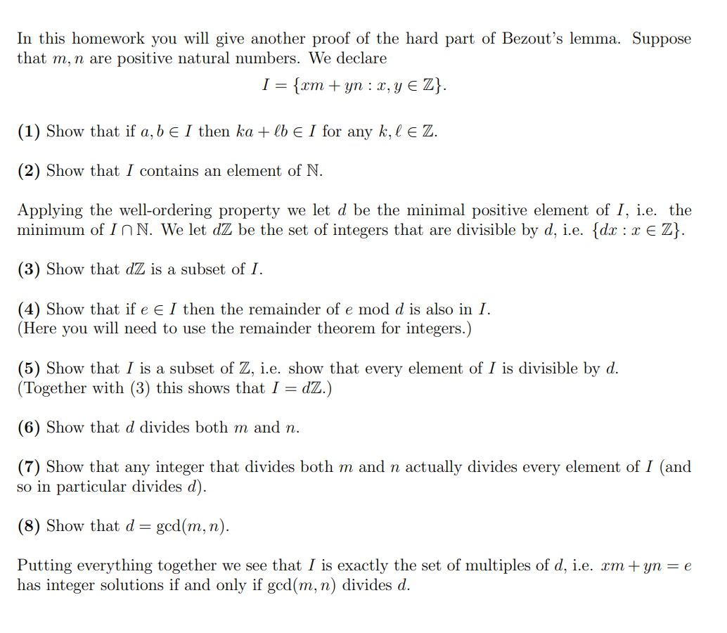 Solved (Only 3 & 4) In this homework you will give another | Chegg.com