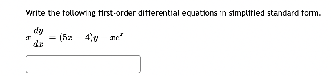 Solved Write the following first-order differential | Chegg.com