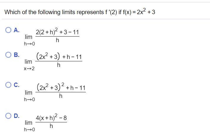 Solved AY Use the graph to find the following limits. a. lim | Chegg.com
