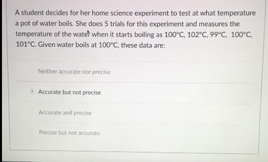 Solved A student decides for her home science experiment to | Chegg.com