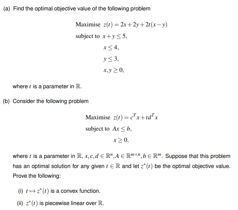 Find the optimal objective value of the following | Chegg.com