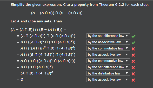 Solved Simplify the given expression. Cite a property from | Chegg.com
