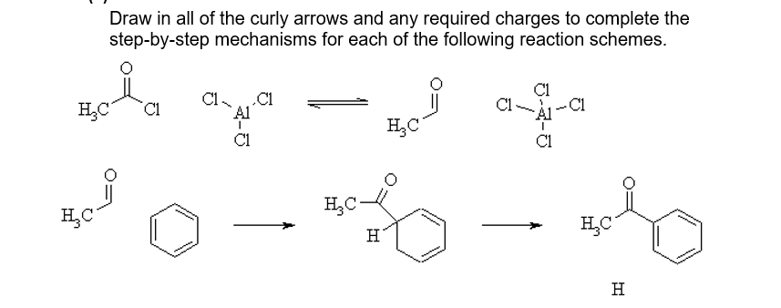 Solved Draw in all of the curly arrows and any required | Chegg.com