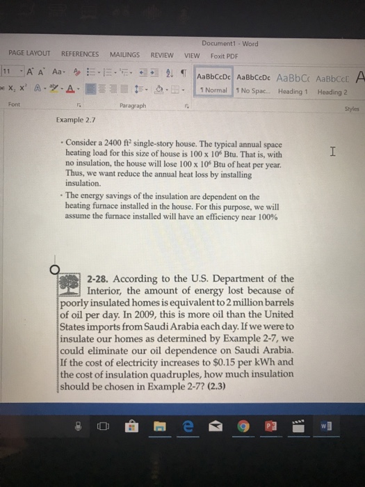 Solved Document1-Word PAGE LAYOUT REFERENCES MAILINGS REVIEW | Chegg.com