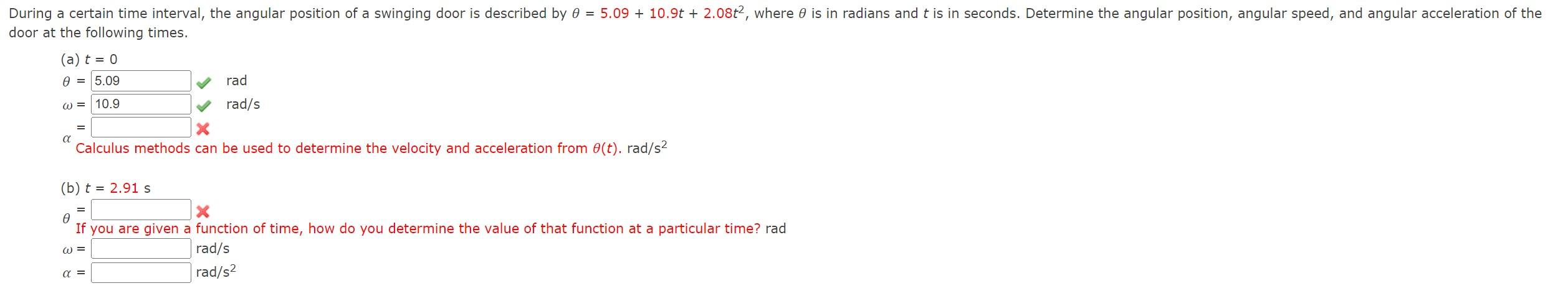 Solved loor at the following times. α Calculus methods can | Chegg.com