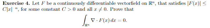 Solved Exercise 4 . Let F be a continuously differentiable | Chegg.com