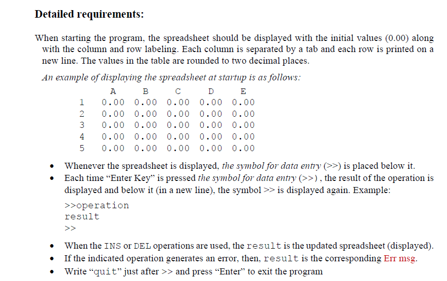 Overview: In this project you will write a C program | Chegg.com