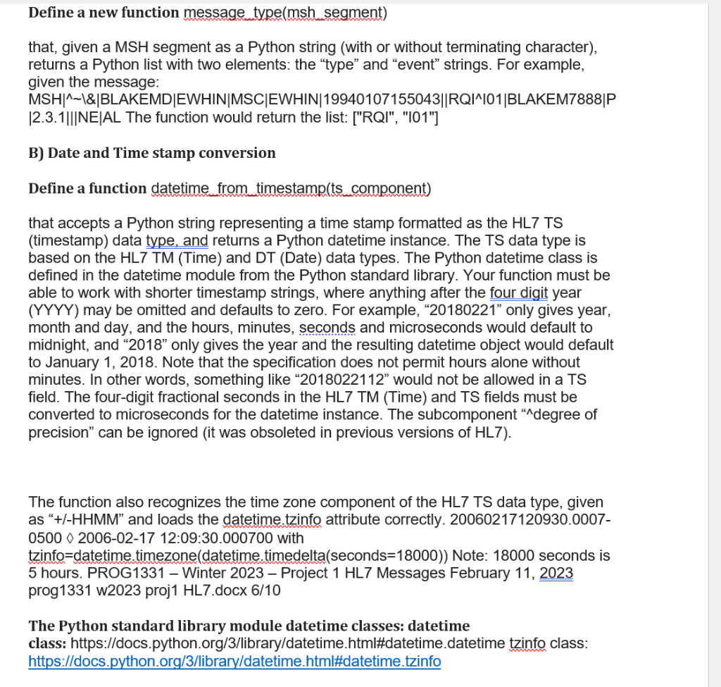 Solved Part 2 Practical programming problems The functions | Chegg.com