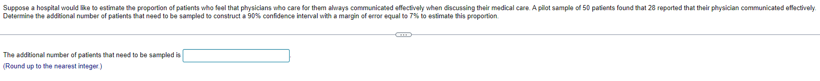 Solved Determine the additional number of patients that need | Chegg.com