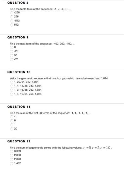 Solved QUESTION 3 Write the arithmetic sequence that has | Chegg.com
