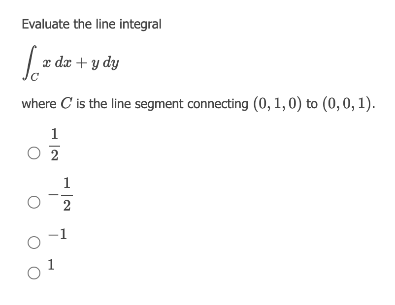 Solved Evaluate the line integral ( x dx + y dy where C is | Chegg.com