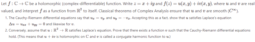 Solved Let Fc→c Be A Holomorphic Complex Differentiable 