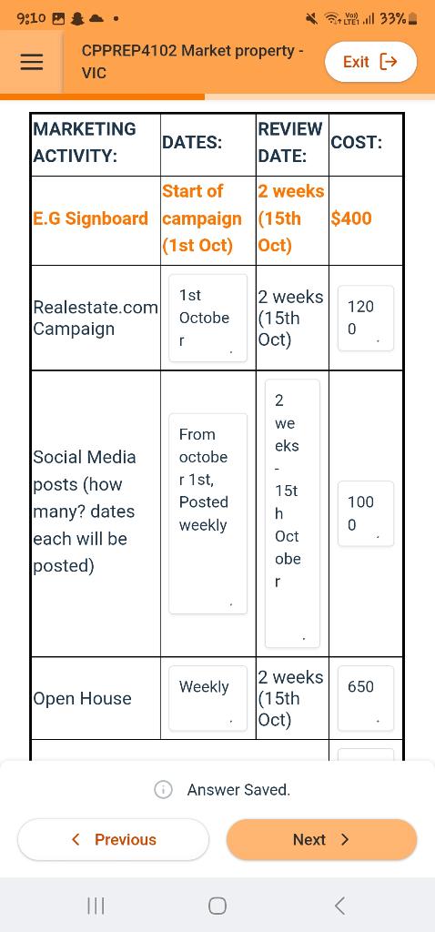 Solved After reviewing the marketing plan, you have | Chegg.com